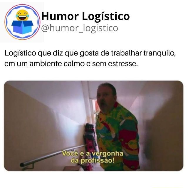 Humor Logístico humor logistico Logístico que diz que gosta de ...