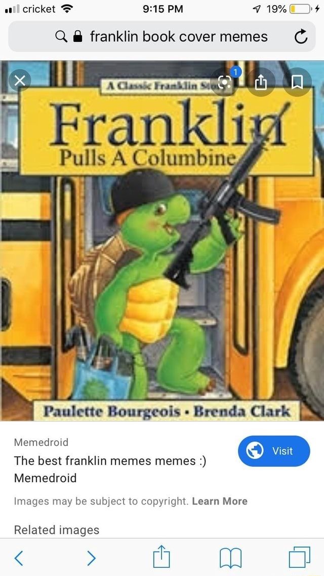 QA franklin book cover memes E 17 É Paulette Bourgeois erry Clark ...
