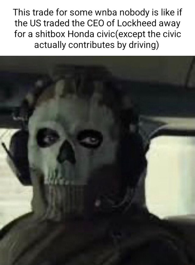 This trade for some wnba nobody is like if the US traded the CEO of ...