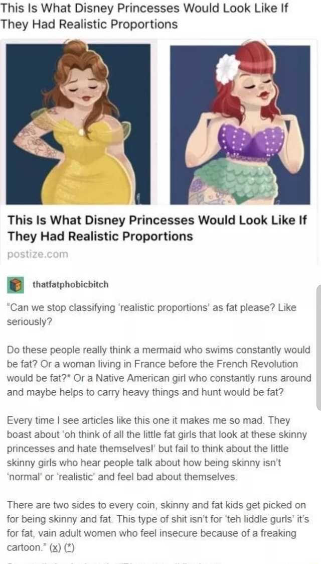 This Is What Disney Princesses Would Look Like If They Had Realistic ...