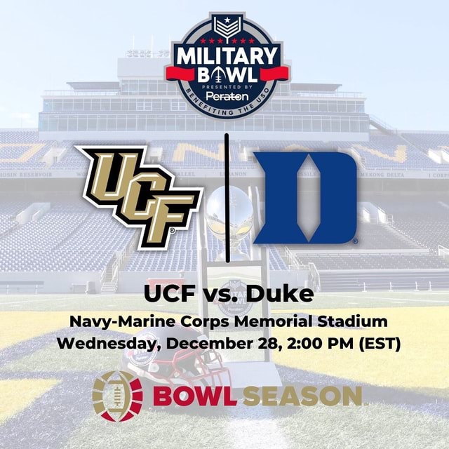 UCF vs. Duke Navy-Marine Corps Memorial Stadium Wednesday, December 28 ...