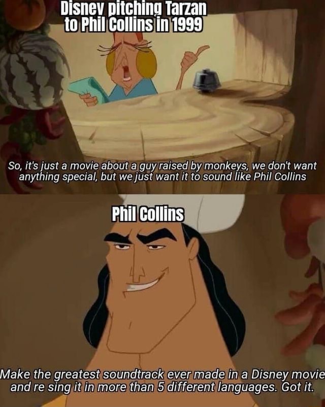 Disney pitching Tarzan Phil ins in 1999 So, it's just a movie 'about ...