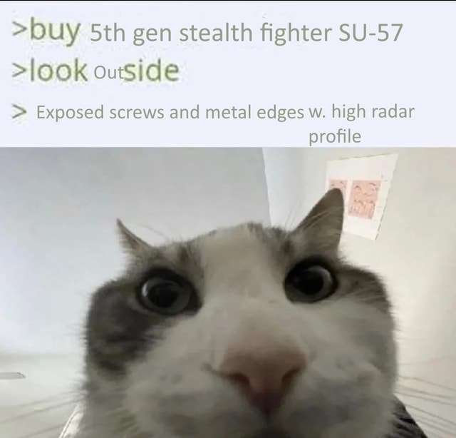 >buy Sth gen stealth fighter SU-57 >l00K outside > Exposed screws and ...