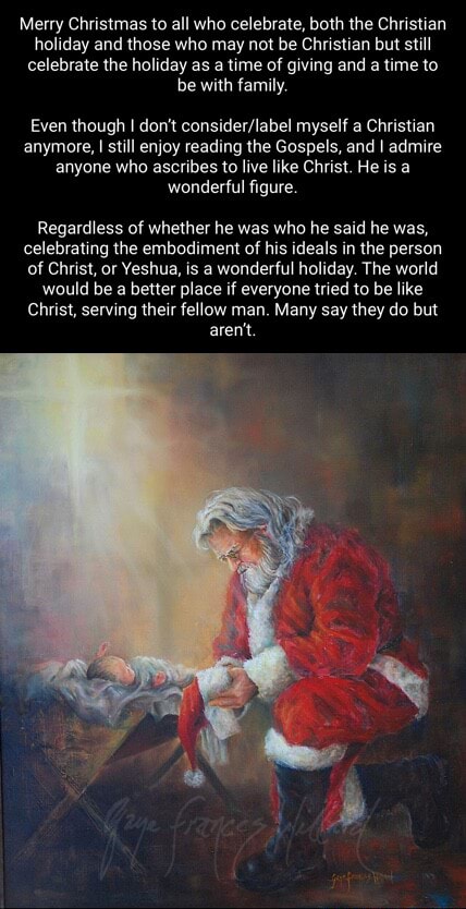 Merry Christmas to all who celebrate, both the Christian holiday and ...