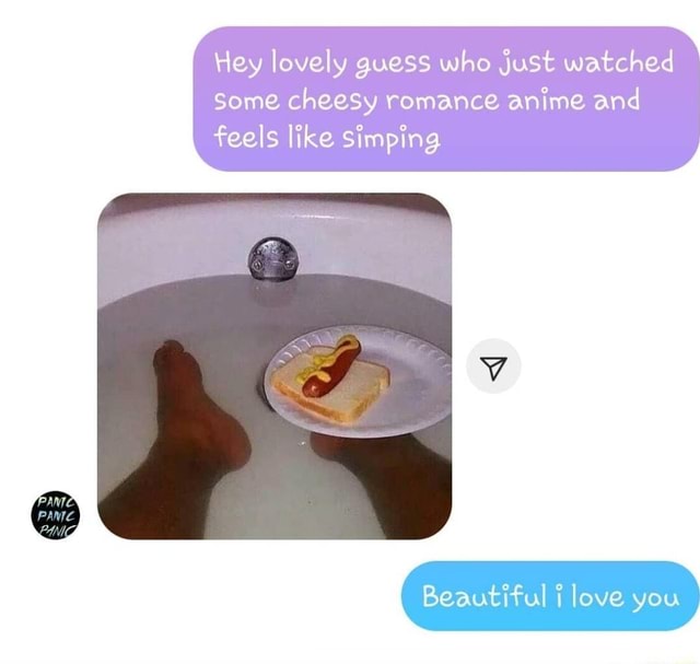 Hey lovely guess who just watched Some cheesy romance anime and feels ...