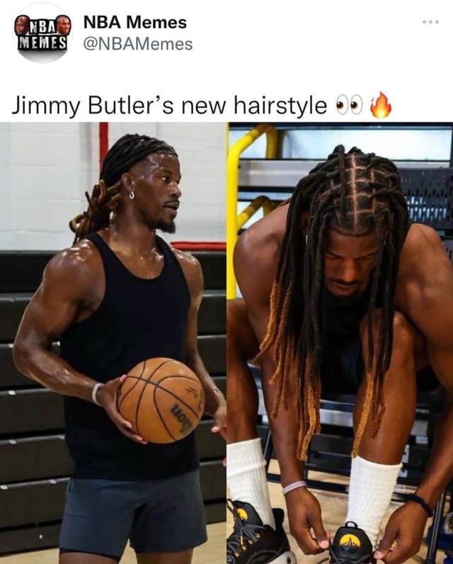 NBA Memes MEMES @NBAMemes Jimmy Butler's new hairstyle - iFunny