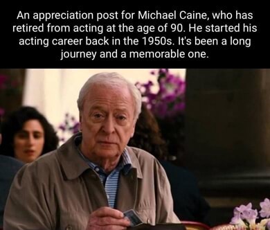 'An appreciation post for Michael Game, who has retired from acting at ...