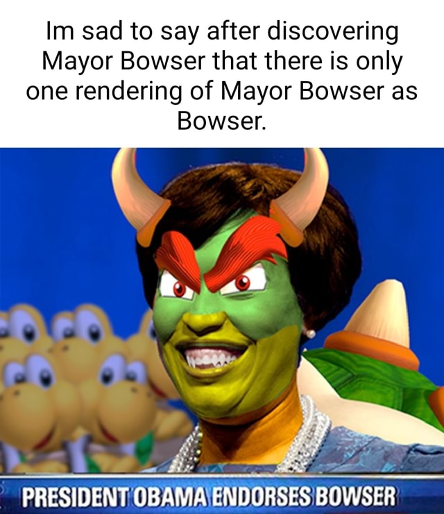 Im sad to say after discovering Mayor Bowser that there is only one ...