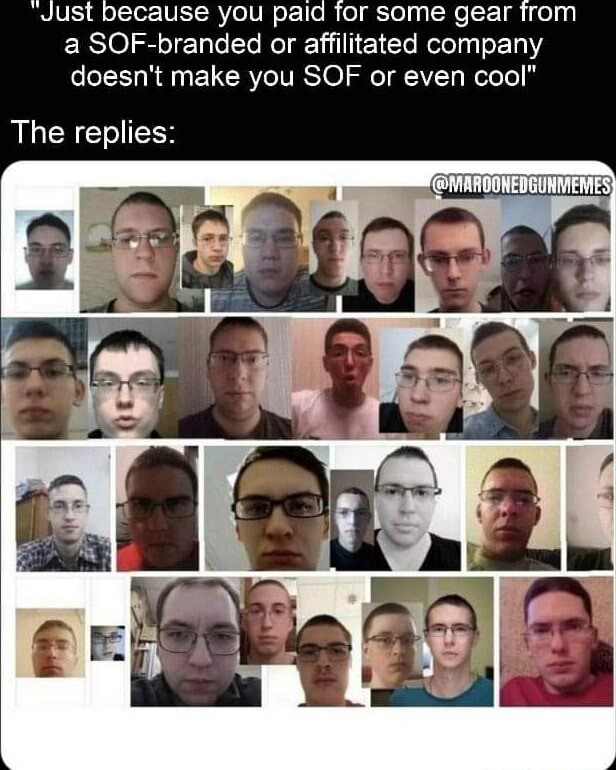 Just because you paid for some gear trom a SOF-branded or affilitated ...