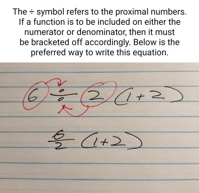 The + symbol refers to the proximal numbers. If a function is to be ...