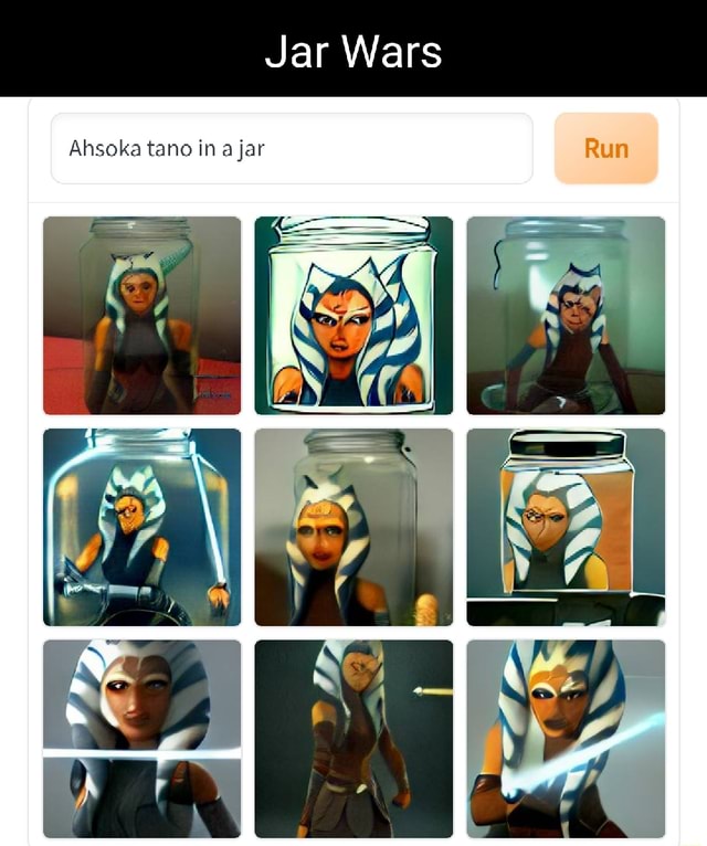 Jar Wars Ahsoka tano in a jar - iFunny