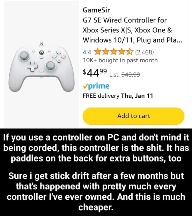 GameSir G? SE Wired Controller for Xbox Series XIS, Xbox One & Windows ...