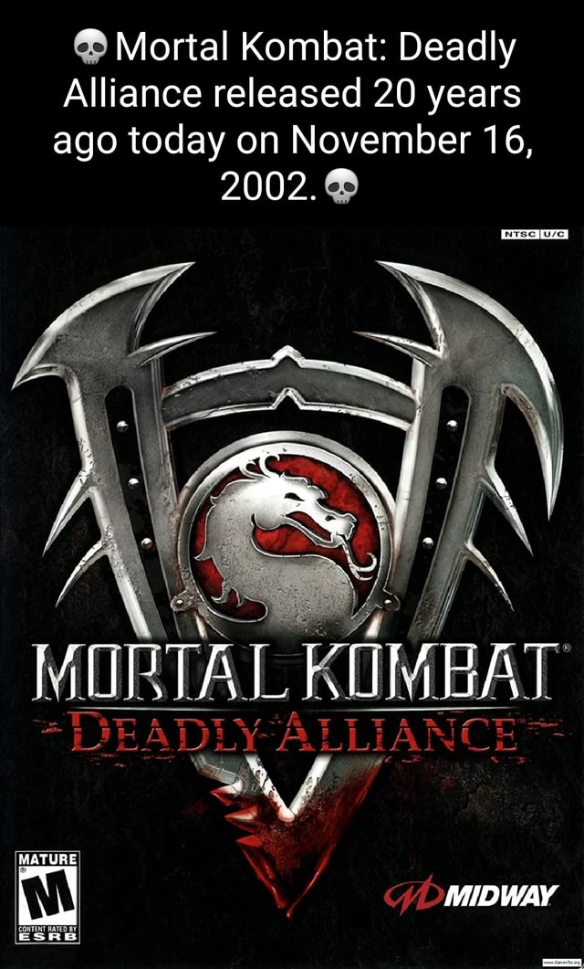 Mortal Kombat: Deadly Alliance released 20 years ago today on November ...