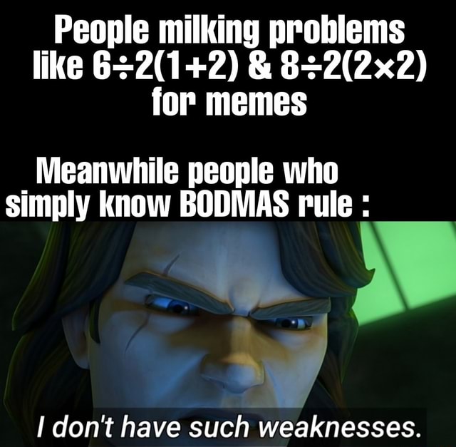 People milking problems like & for memes Meanwhile people who simply ...