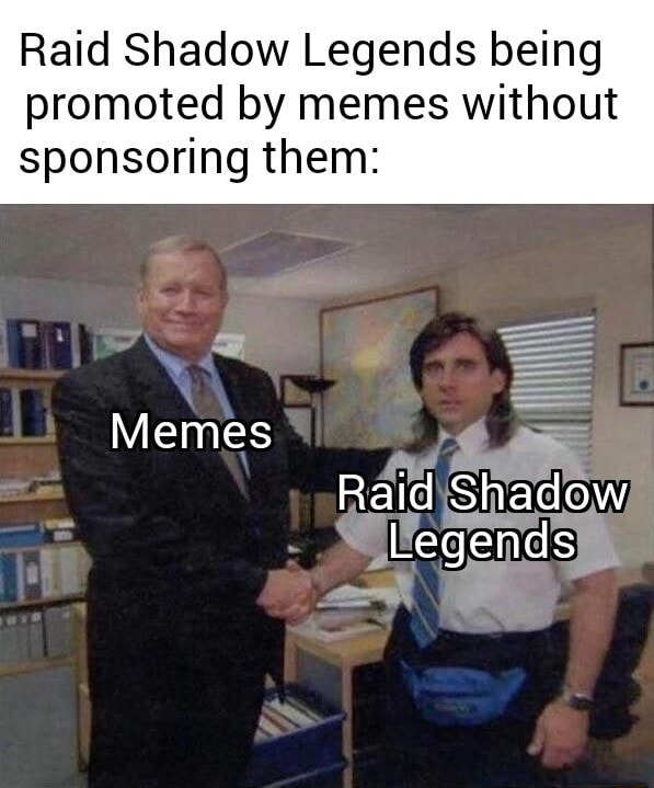Raid Shadow Legends being promoted by memes without sponsoring them ...