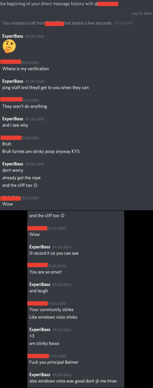 The beginning of your direct message history with July 21,2020 You ...