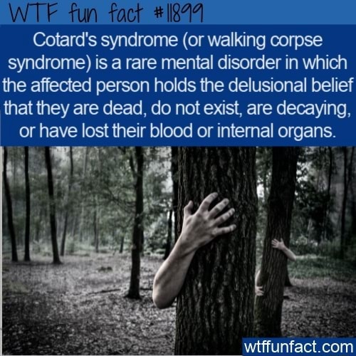 Tun Cotard's syndrome (or walking corpse syndrome) is a rare mental ...