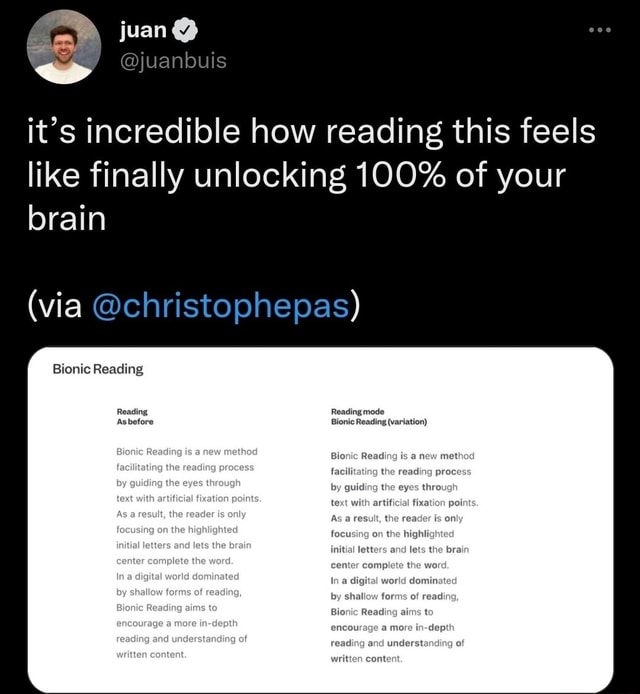 Juan@ it's incredible how reading this feels like finally unlocking 100 ...