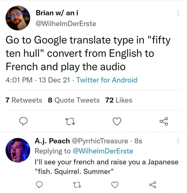@WilhelmDerErste Go to Google translate type in "fifty ten hull ...