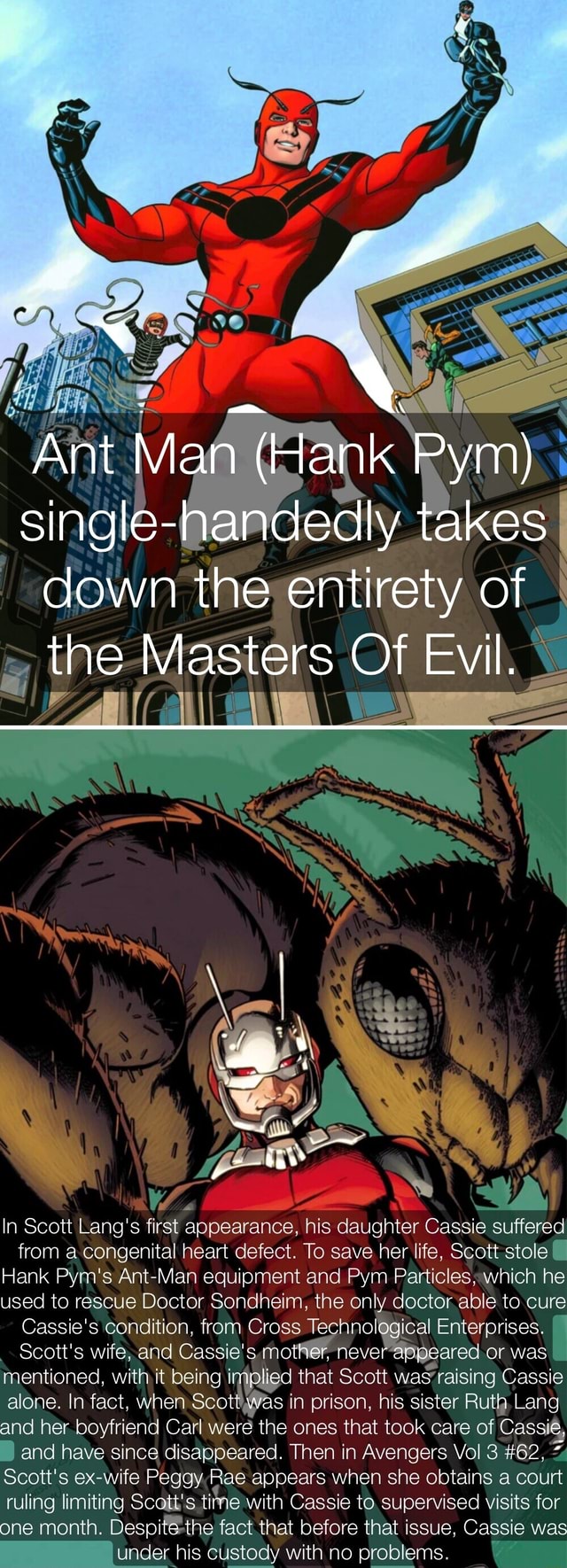Ant Man (Hank Pym) singl&- akes I down the entirety of I _ the Masters ...