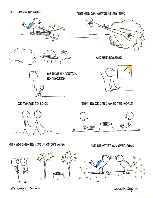 LIFE UNPREDICTABLE ANYTHING CAN HAPPEN AT ANY TIME AND YET SOMEHOW C ...