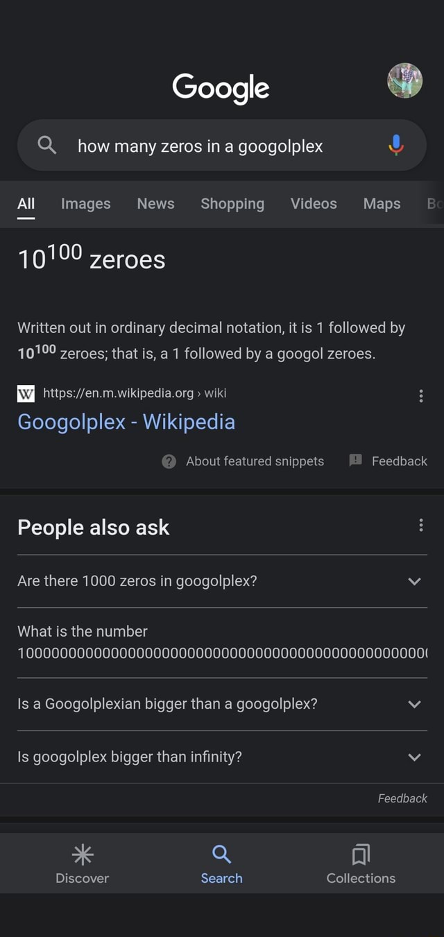 Google Q. how many zeros in a googolplex All Images News Shopping ...