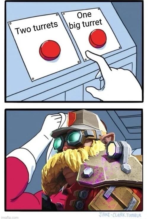 A One Two turrets big turret {I I - iFunny