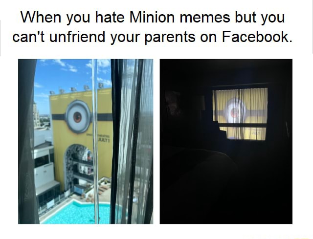 When you hate Minion memes but you can't unfriend your parents on ...