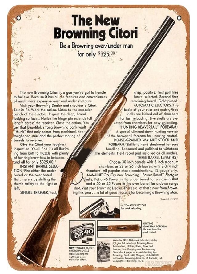 The New Browning Citori Be a Browning man for only The new Browning ...