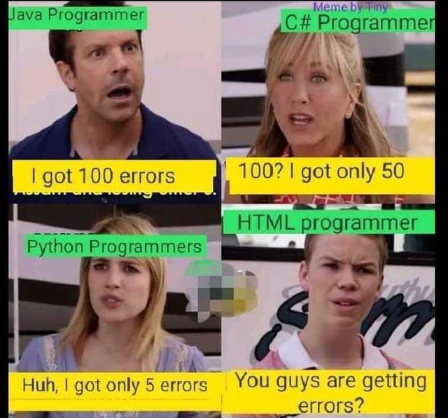 Meme Tiny 1007 got only 50 programmer ava Programmer awe Prog Huh, I ...
