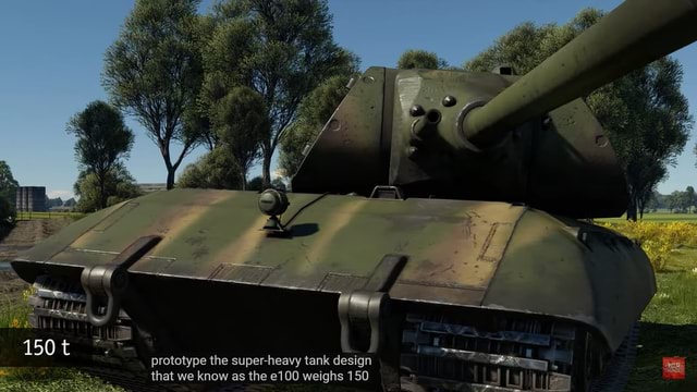 Prototype the super-heavy tank design that we know as the e100 weighs ...