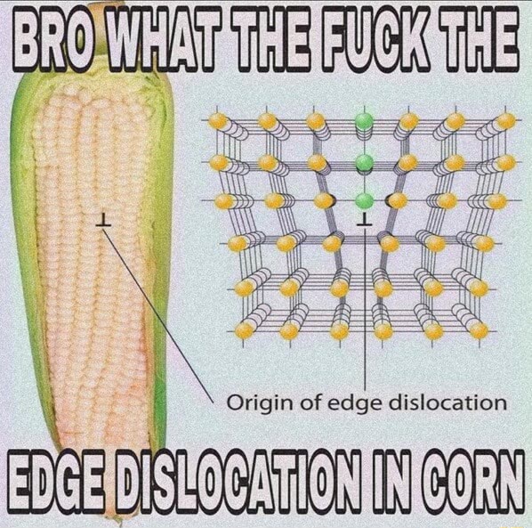 Origin of edge dislocation - iFunny
