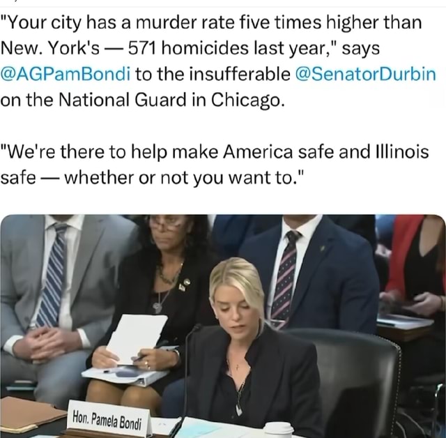 "Your city has a murder rate five times higher than New. York's - 571 ...