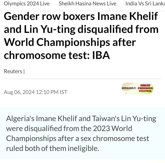 Olympics 2024 Live Sheikh Hasina News Live India Vs Sri Lank: Gender ...