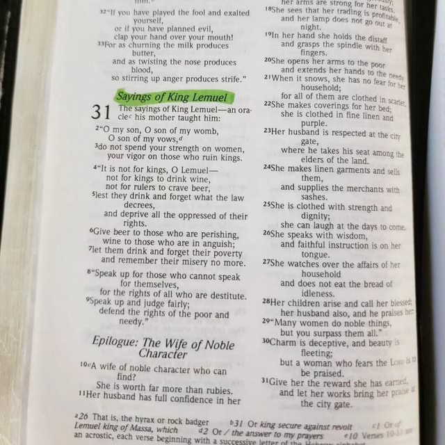 Proverbs The sayings of King Lemuel FOLLOW US seaofmudapparelco media ...