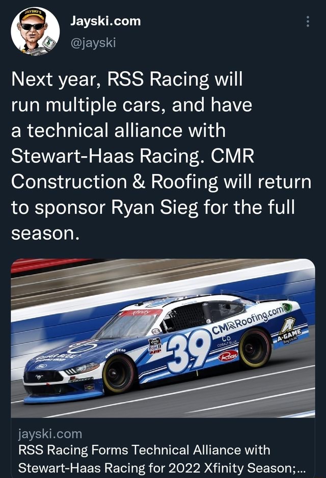 Next year, RSS Racing will run multiple cars, and have a technical ...