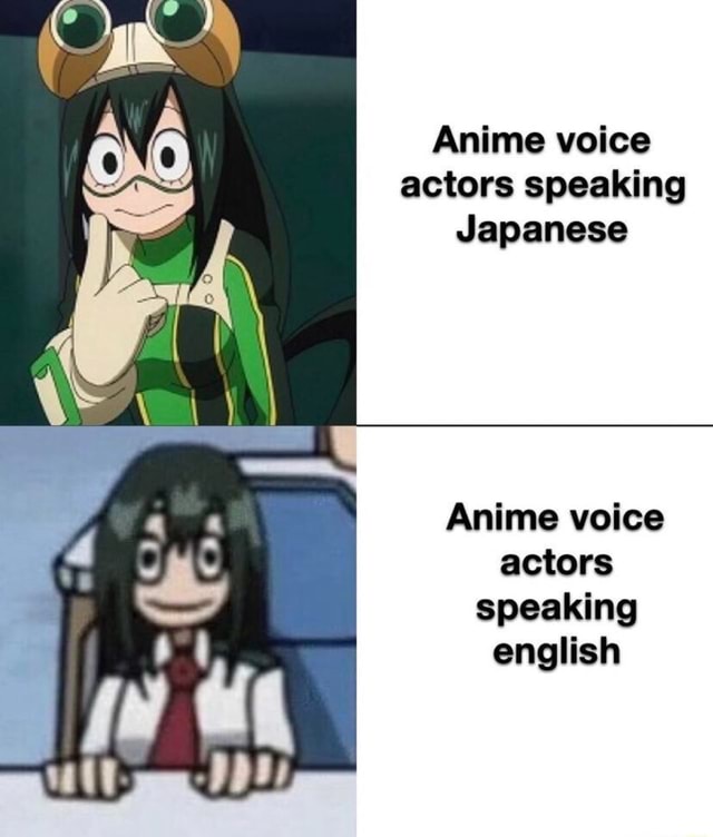 Anime voice actors speaking Japanese Anime voice actors speaking engﬂsh ...