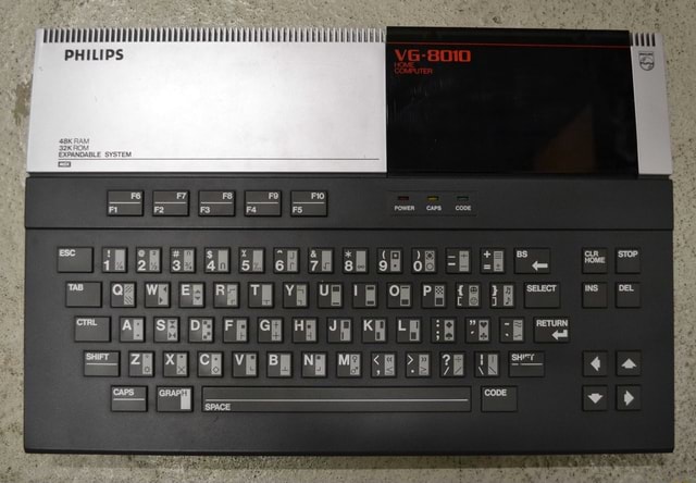 The Phillips VG-8010 was an MSX computer, an 80s home computer standard ...