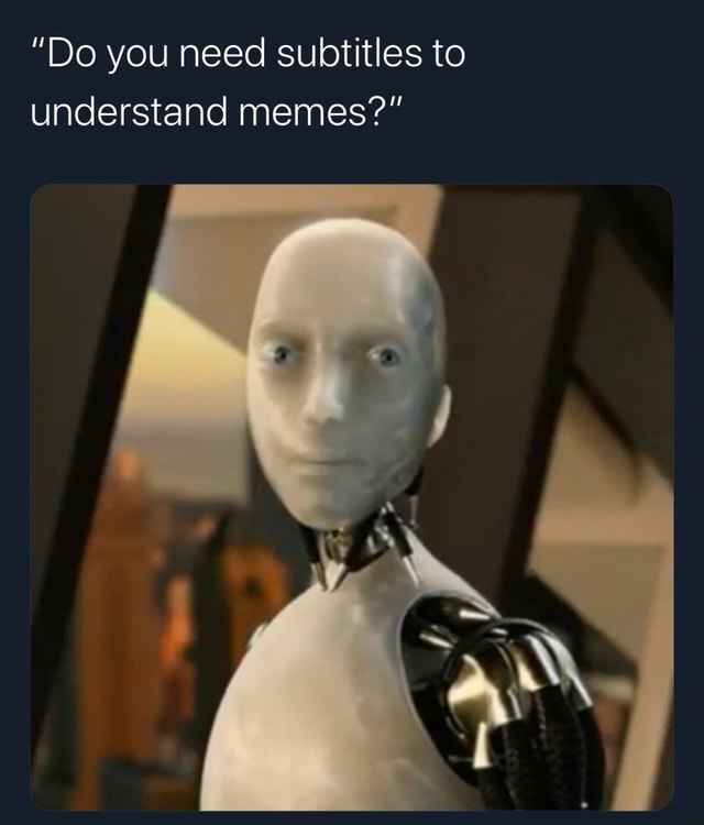 "Do you need subtitles to understand memes?" - iFunny