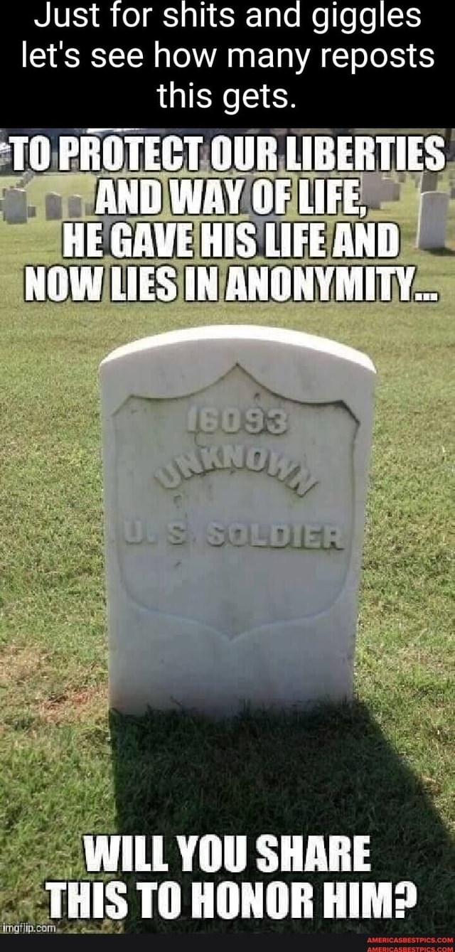 Just for shits and giggles let's see how many reposts this gets. TO ...