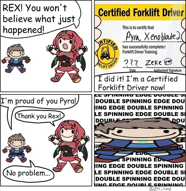 REX! You won't believe what just happened! Certified Forklift Driver ...