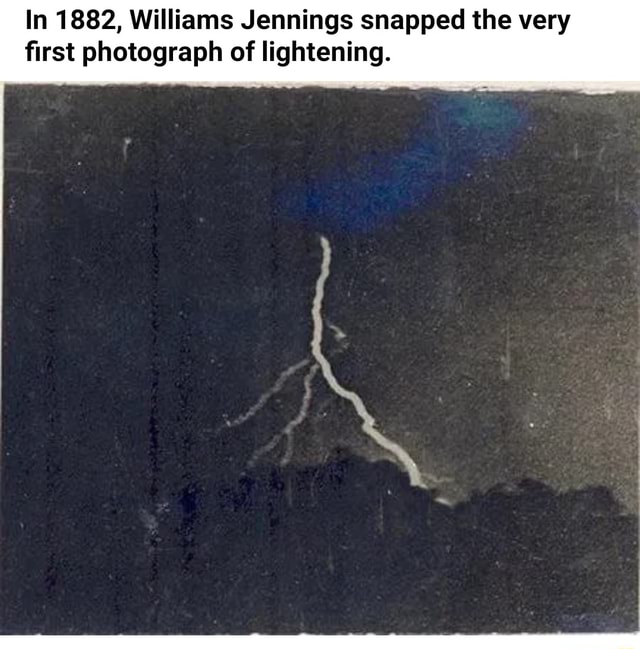 In 1882, Williams Jennings snapped the very first photograph of ...