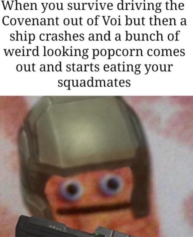 When you survive driving the Covenant out of Voi but then a ship ...