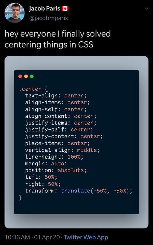Centering things in CSS text-align: center; align-items: center; align ...