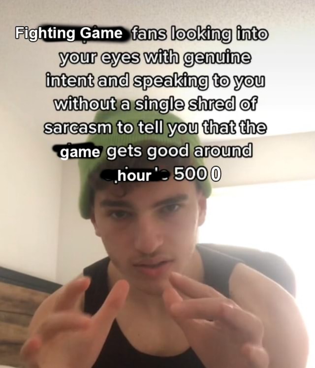 Fighting Game tans looking your With genuine intent speaking to you ...