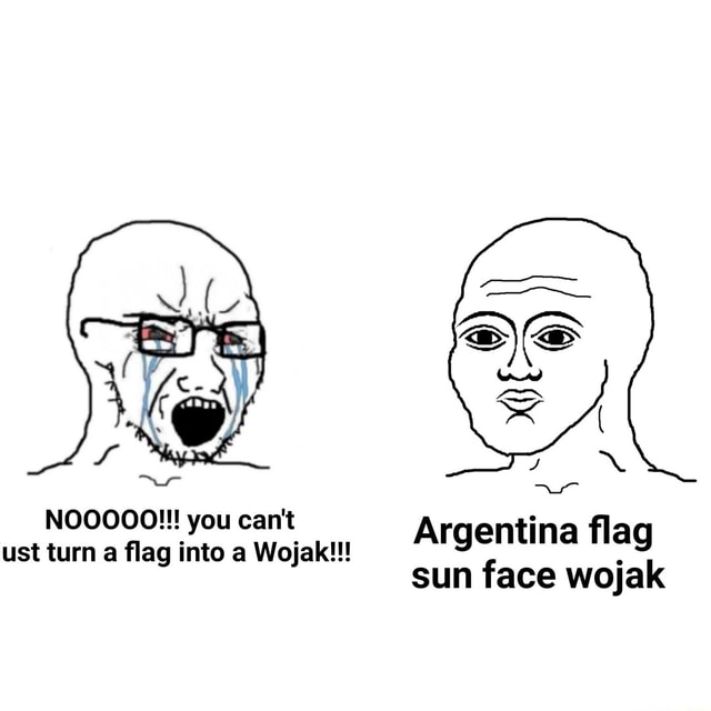 Ust turn a flag into a Wojak!!! sun face wojak - iFunny