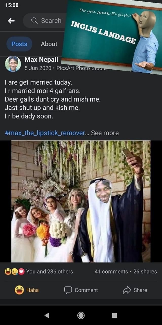 Search Posts About Max Nepali Jun 2020 PicsArt Photo I are get merried ...