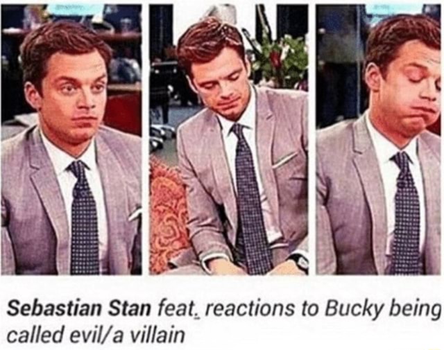 Sebastian Stan feat; reactions to Bucky being called evil/a villain ...