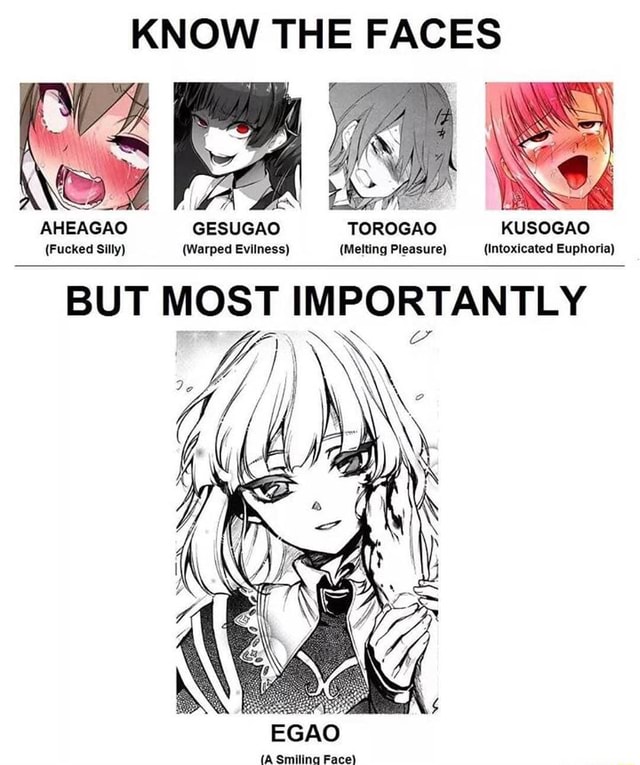 I iy KNOW THE FACES AHEAGAO GESUGAO TOROGAO KUSOGAO (Fucked Silly ...