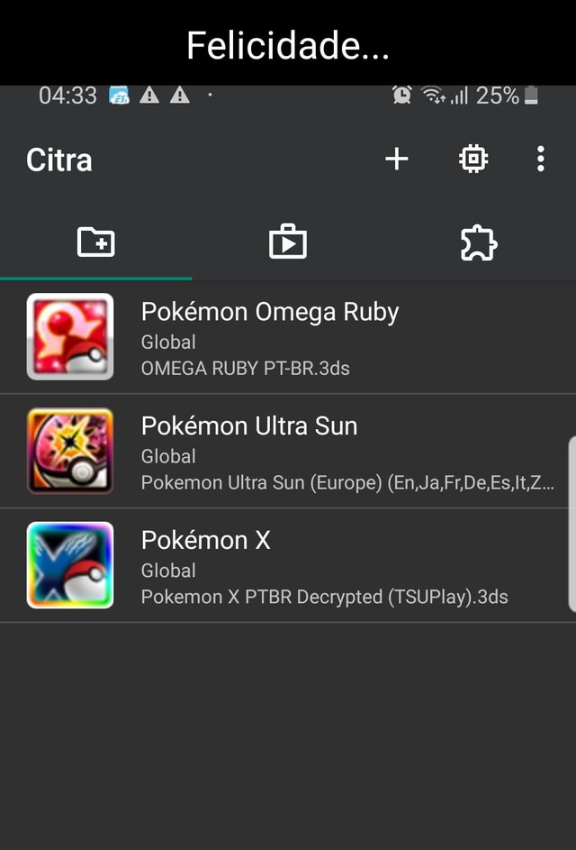 Felicidade... all 25% Citra Pokemon Omega Ruby Global OMEGA RUBY PT-BR ...